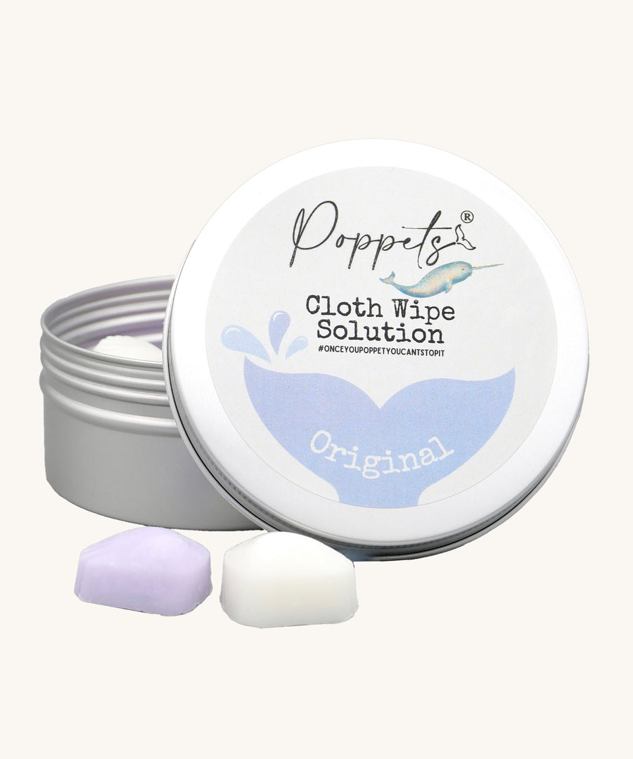 Poppets Reusable Baby Wipe Solution | 20 Pack Tin – Babipur