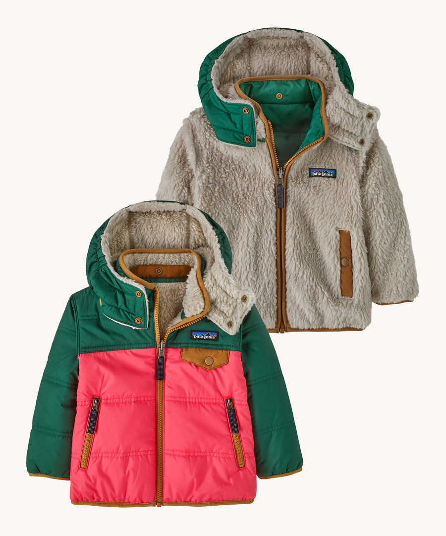 Patagonia Baby Reversible Tribbles Hoody - Sierra Pink – Babipur