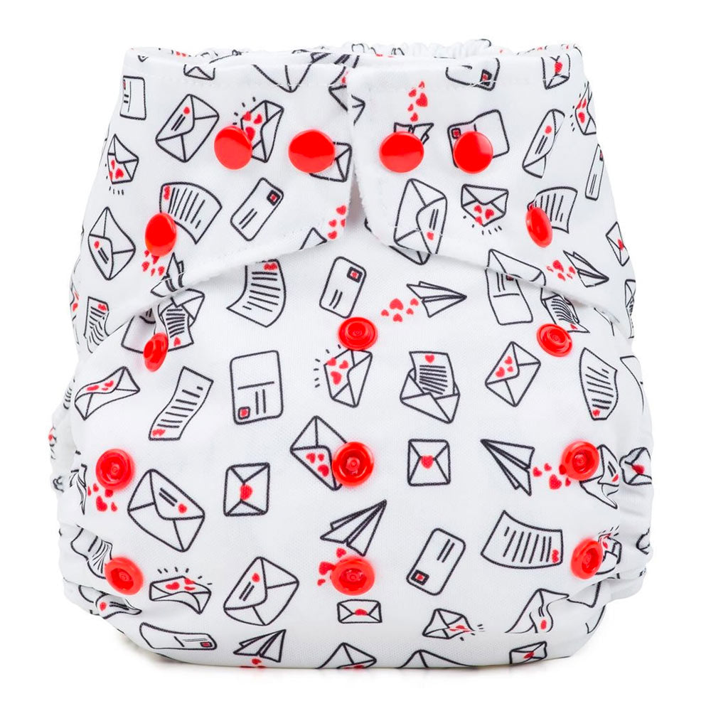 Baba + Boo Birth-To-Potty Reusable Pocket Nappy - Love Letters – Babipur