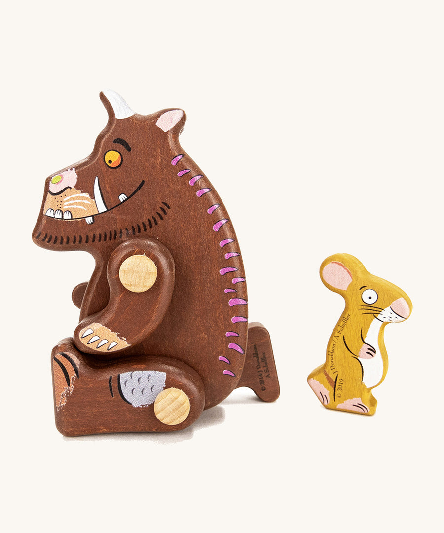 Bajo Official Gruffalo & Mouse Wooden Toy Character Figures Set – Babipur