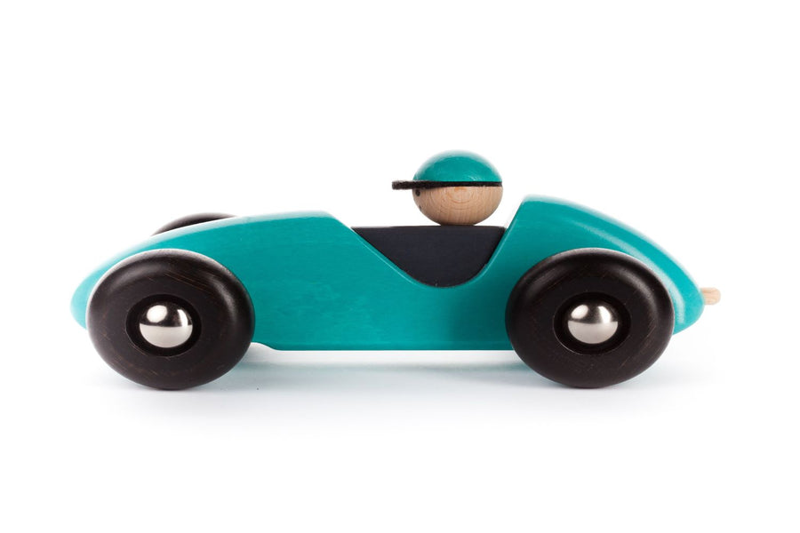 Bajo Wooden Toy Steering Racing Car - Blue – Babipur