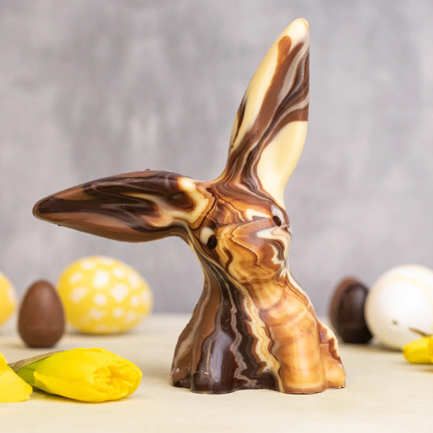 Cocoa Loco Marbled Fairtrade Chocolate Rabbit 200g – Babipur