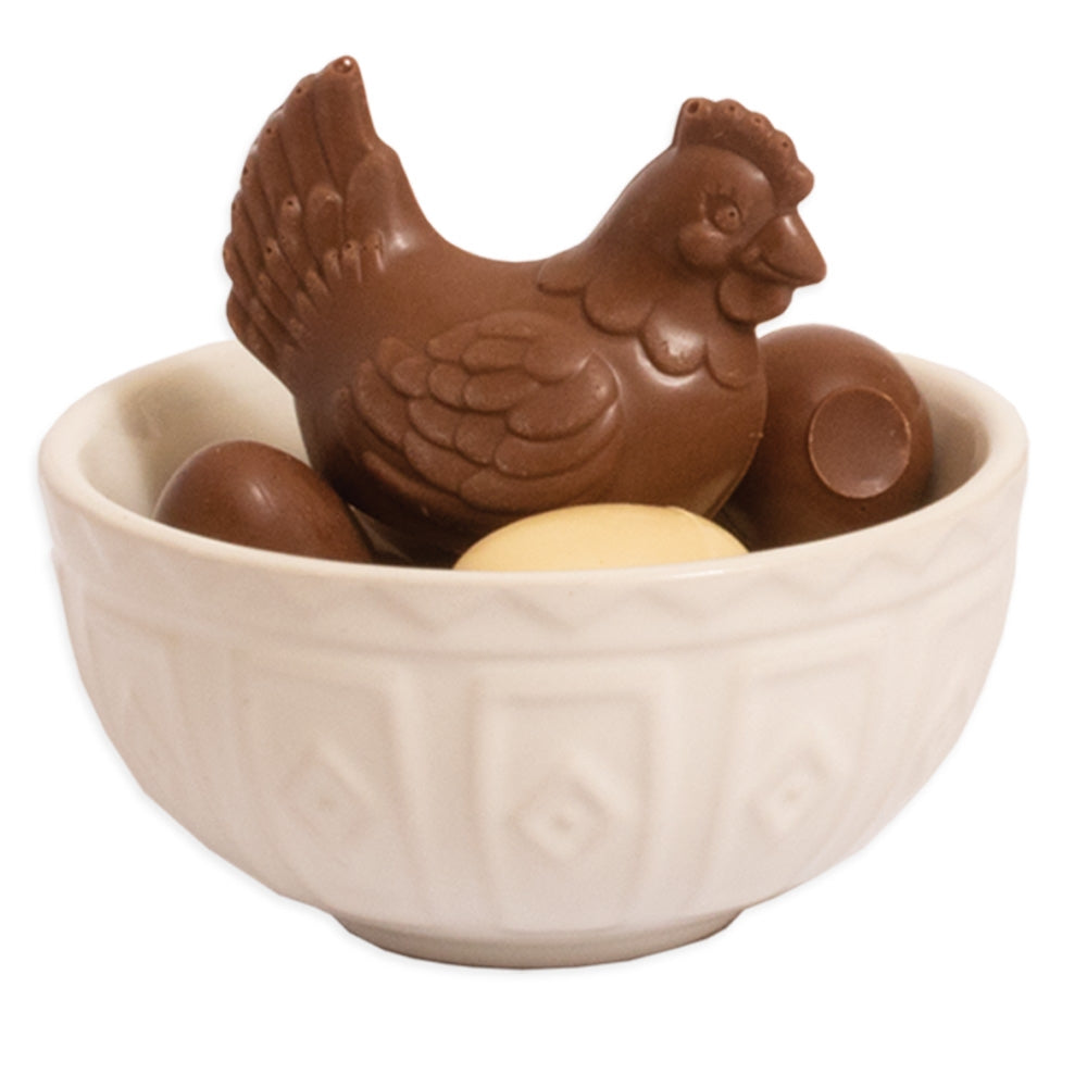 Cocoa Loco Hen on a Nest With Ceramic Bowl 130g (Food) – Babipur