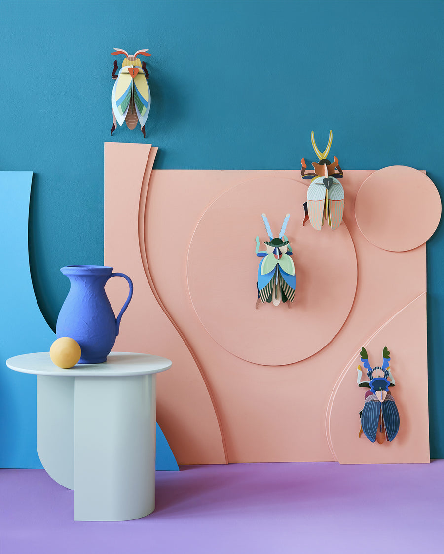 Studio Roof Emerald Beetle Cardboard Model – Babipur