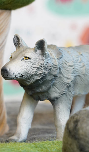 Green Rubber Toys Wolf – Babipur