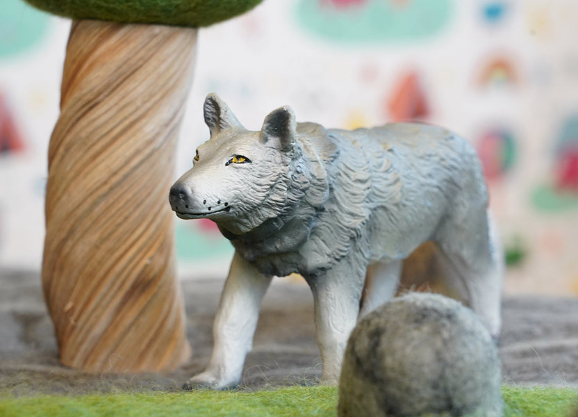 Green Rubber Toys Wolf – Babipur