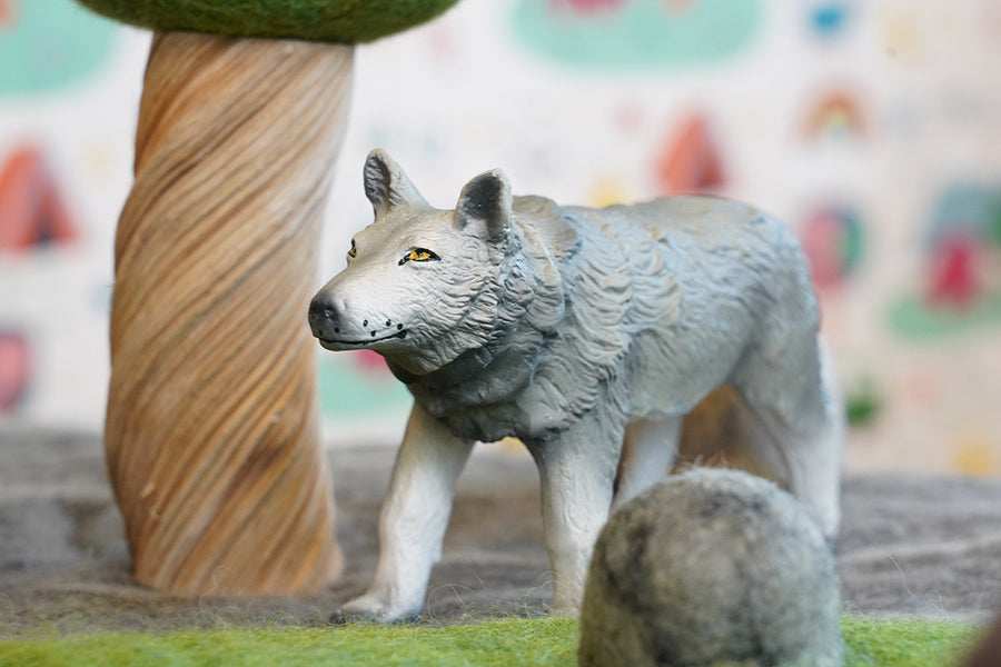 Green Rubber Toys Wolf – Babipur