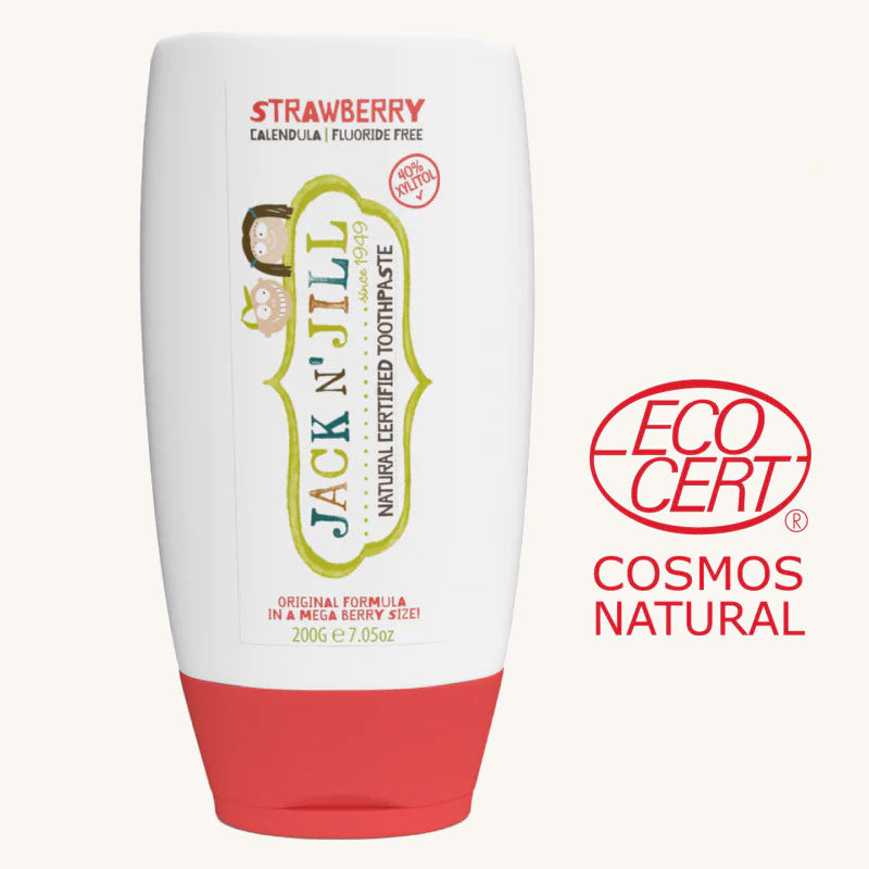 Jack N' Jill Natural Calendula Fluoride-free Toothpaste Strawberry ...