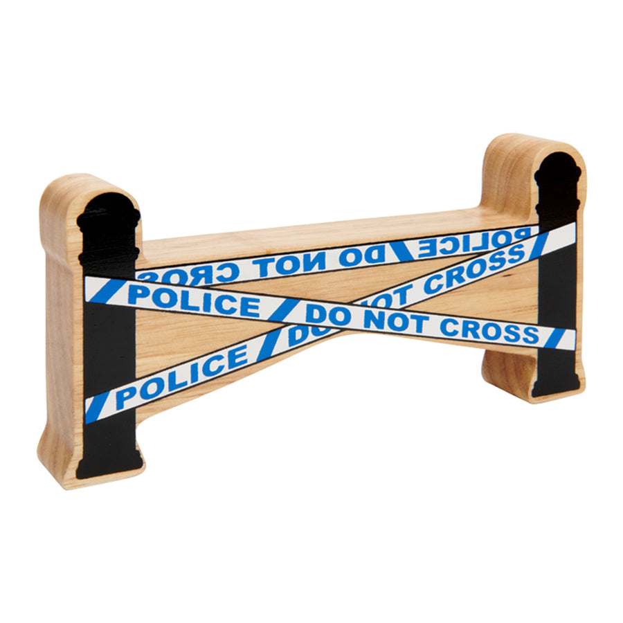 Lanka Kade Wooden Blue & White Police Barrier Crime Scene Toy – Babipur