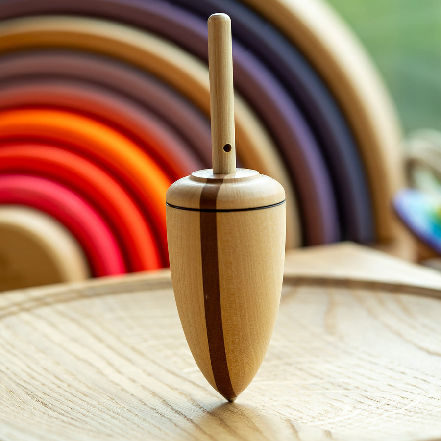 Mader Kreiselmanufaktur Goliath Thunderbolt Wooden Spinning Top With ...