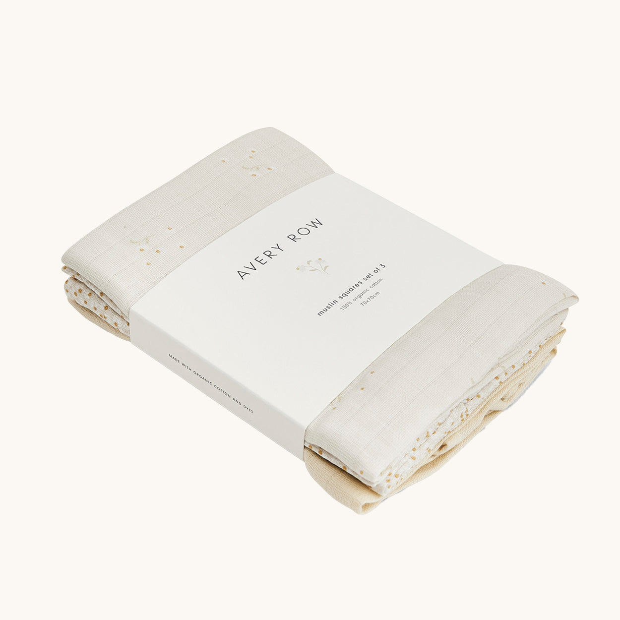 Avery Row Baby Muslin Squares Set of 3 - Wild Chamomile – Babipur