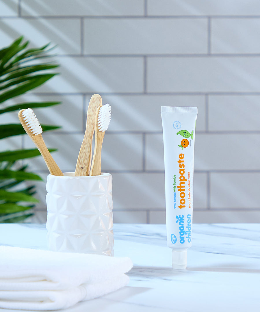 Organic Children Toothpaste Mandarin & Aloe Vera with Fluoride - 50ml ...
