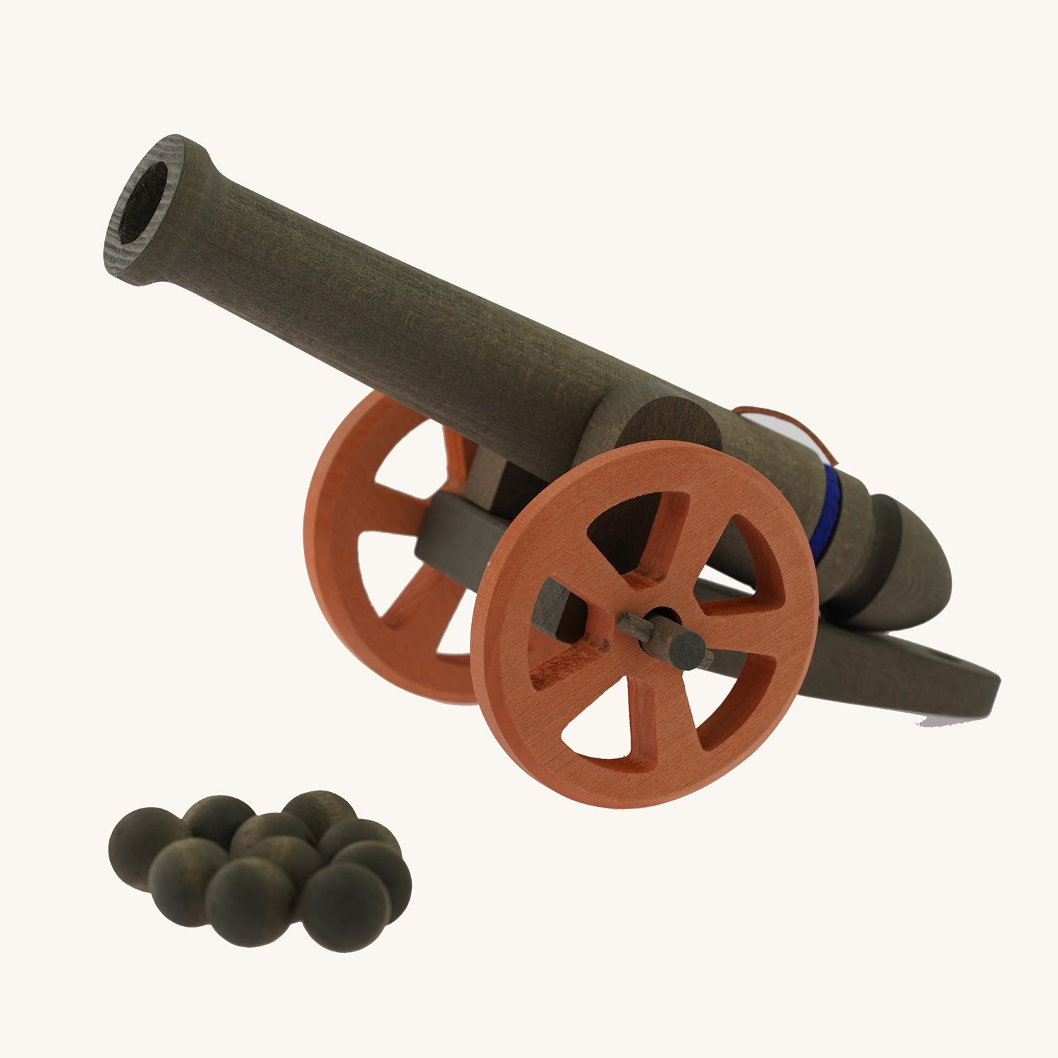 Ostheimer Large Wooden Toy Cannon with 10 Cannonballs – Babipur