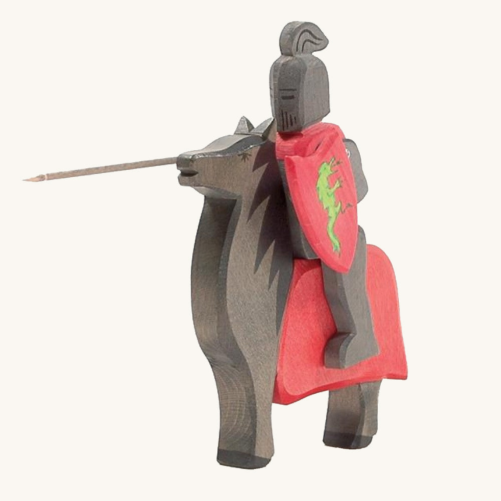 Ostheimer Wooden Black Knight & Horse Handmade Toy Set – Babipur