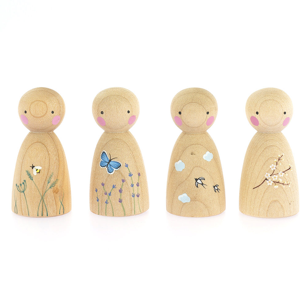 Peepul Signs of Spring Peg Doll Set – Babipur