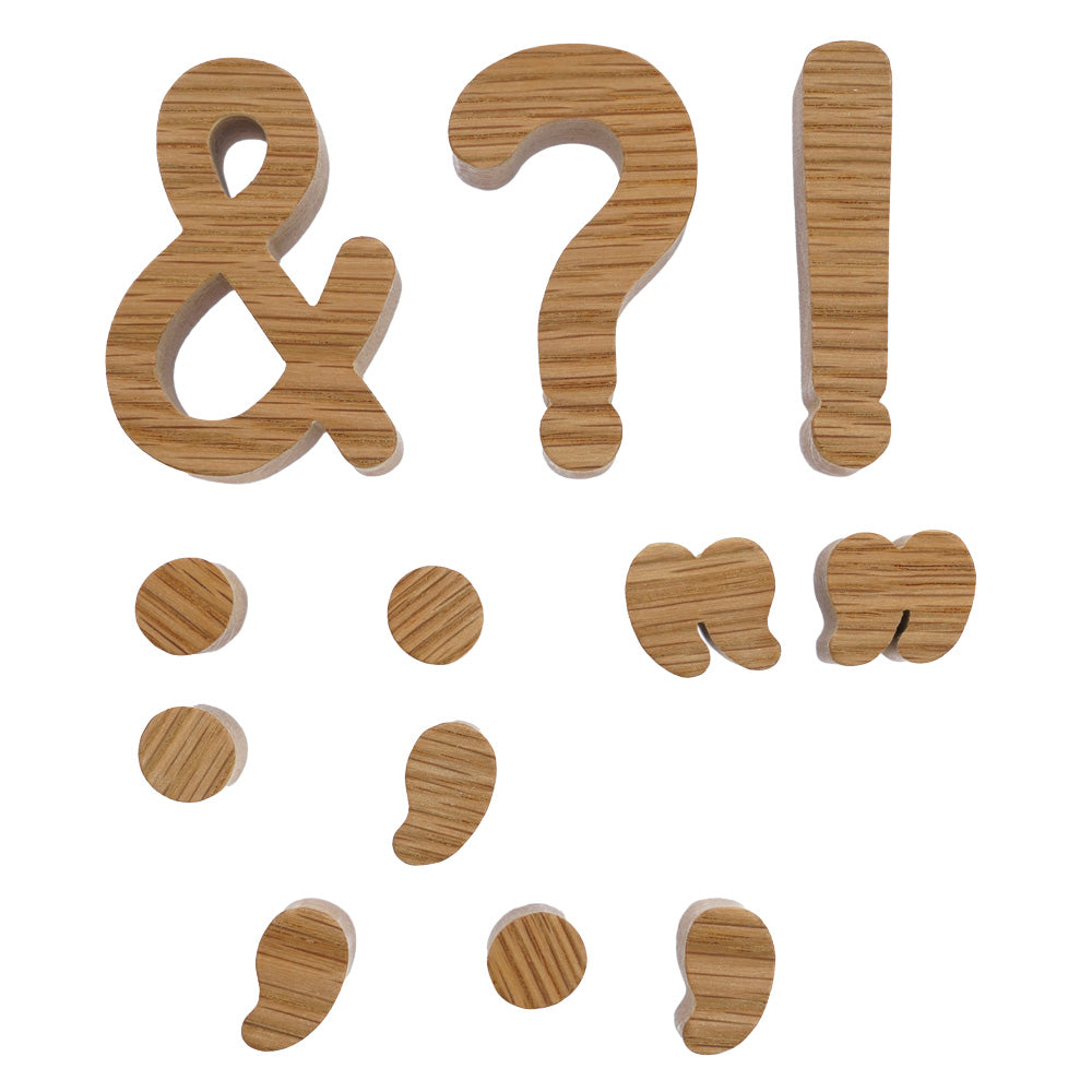 Reel Wood Punctuation Set – Babipur