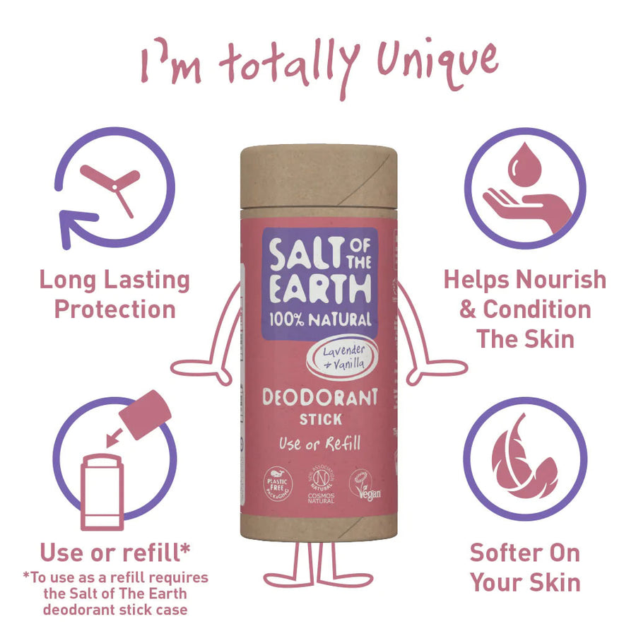 Salt of the Earth Lavender & Vanilla Deodorant Stick 75g – Babipur