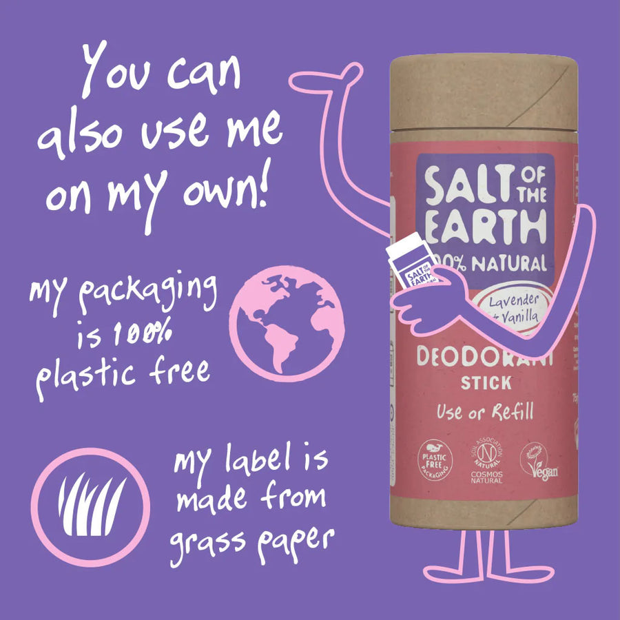 Salt of the Earth Lavender & Vanilla Deodorant Stick 75g – Babipur