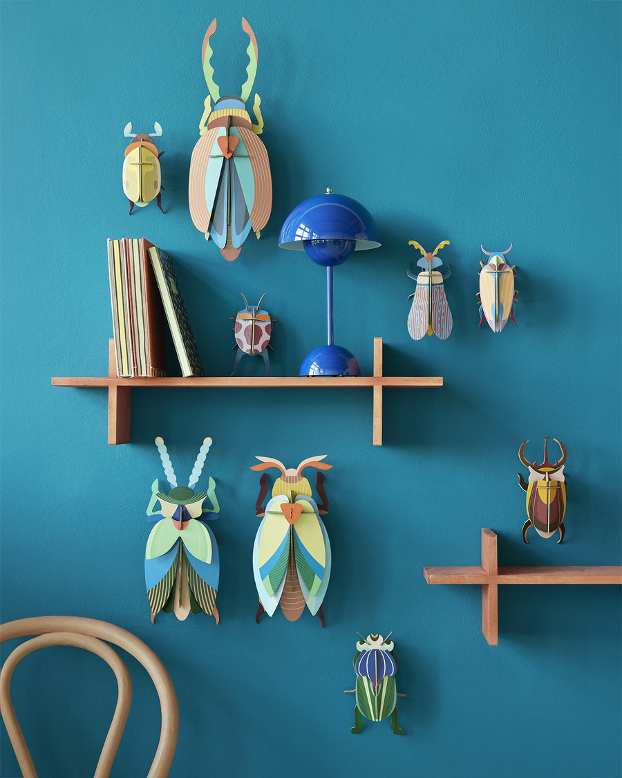 Studio Roof Emerald Beetle Cardboard Model – Babipur